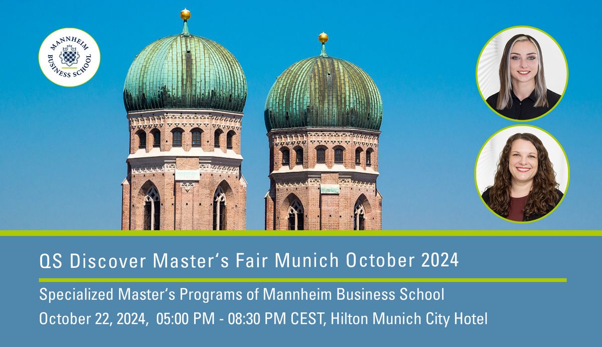 QS Master's Fair Munich, Tuesday, October 22, 2024