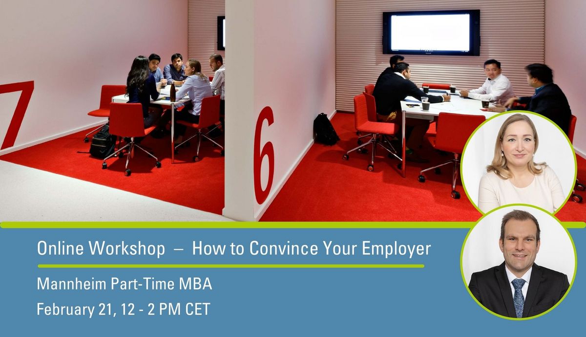 Mannheim Part-Time MBA - Online Workshop - Mastering the Pitch: How to ...